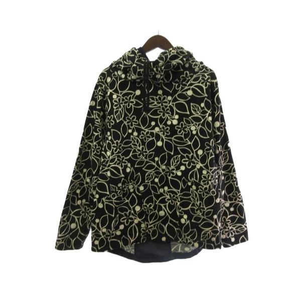 ヴォー VOO プルオーバー パーカー 花柄 ブラック 黒 3 ■GY28 メンズ【ブランド】ヴォー VOO【表記サイズ】3 M相当【実寸サイズ】肩幅：46cm　身幅：54cm　着丈：73cm　袖丈：64cm　　【素材】コットン100％　別...