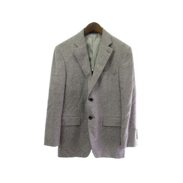 ダーバン DURBAN テーラードジャケット シルク ウール 背抜き グレー パープル 88A3 168  メンズ【ブランド】ダーバン DURBAN【実寸サイズ】肩幅：44cm　身幅：47cm　着丈：69cm　袖丈：57cm　　【素材】88...