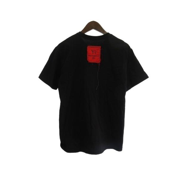 ワイズ Y's YX-T01-960 Y's 1972 EMBROIDERY T Tシャツ カットソー 半袖 ワッペン 黒 ブラック 2  メンズ【ブランド】ワイズ Y's【表記サイズ】2 M相当【実寸サイズ】肩幅：47cm　身幅：50cm...