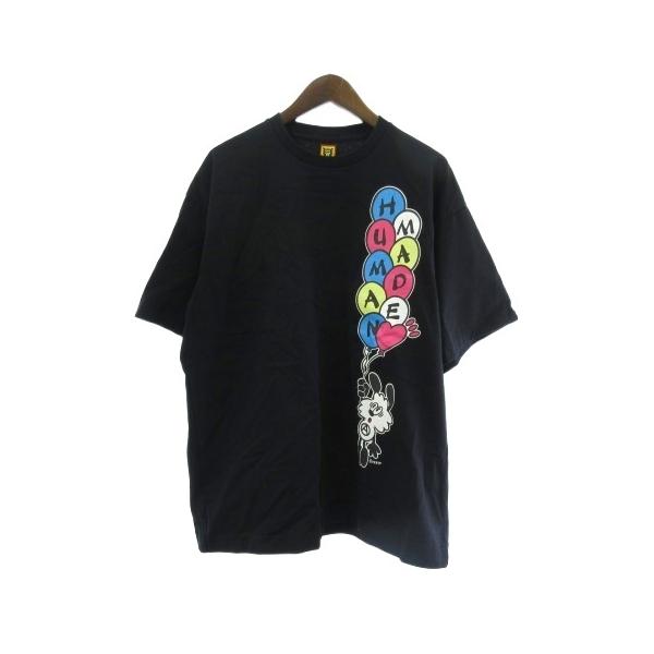 ヒューマンメイド HUMAN MADE Verdy Vick S/S Tシャツ カットソー 半袖 黒 ブラック XL  メンズ【ブランド】ヒューマンメイド HUMAN MADE【表記サイズ】XL【実寸サイズ】肩幅：56cm　身幅：60cm　...