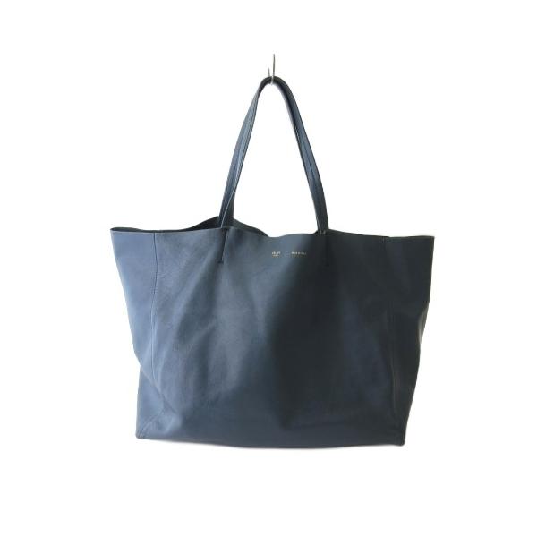 セリーヌ CELINE ホリゾンタルカバ トートバッグ ラージトート ショルダーバッグ ブルー  メンズ【ブランド】セリーヌ CELINE【実寸サイズ】ヨコ：38cm　タテ：35cm　マチ：18cm　ショルダーの長さ：45cm　　【素材】レ...