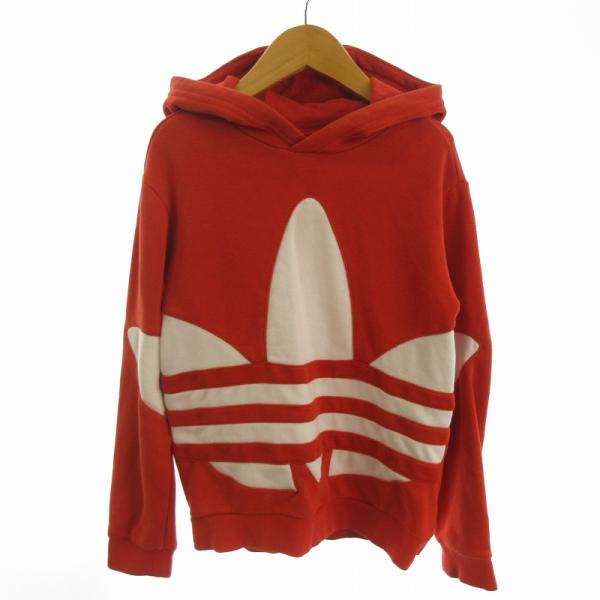 アディダスオリジナルス adidas originals BIG TREFOIL HOODIE パーカー トレーナー FS1856 赤 レッド 130 ■FF キッズ【ブランド】アディダスオリジナルス adidas originals【表記...