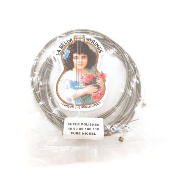 未使用品 LA BELLA STRINGS ベース弦 5弦 40 60 80 100 118 シルバーカラー /AE その他【表記サイズ】--【実寸サイズ】未開封品のため実寸サイズは計測しておりません。　【素材】素材表記無し【色】シルバーカ...