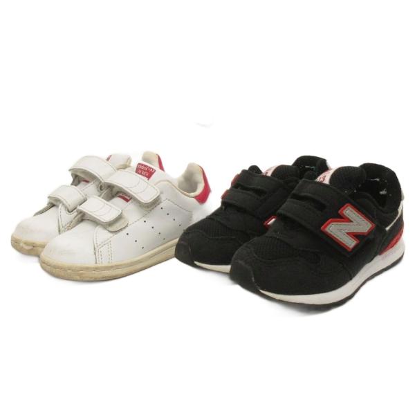 ニューバランス 2点 セット アディダス スタンスミス シューズ スニーカー ベルクロ BZ0523 io313JBK 黒 白 13.0cm キッズ【ブランド】ニューバランス NEW BALANCE【表記サイズ】13.0cm【実寸サイズ】最...