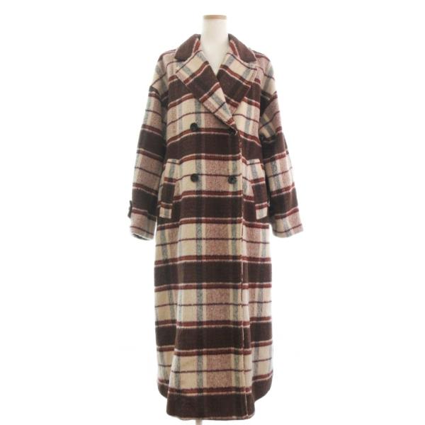 ページボーイ PAGE BOY チェスターコート 長袖 ロング丈 チェック PB870139AL 茶 ブラウン F レディース【ブランド】ページボーイ PAGE BOY【表記サイズ】F【実寸サイズ】肩幅：60cm　身幅：56cm　袖丈：45...