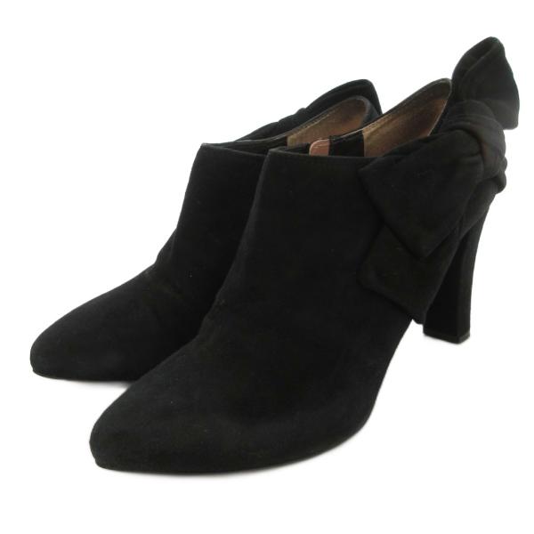 銀座かねまつ GINZA Kanematsu ブーティ 24.5cm シューズ ハイヒール リボン 黒 ブラック /AE ■OM レディース【ブランド】銀座かねまつ GINZA Kanematsu【表記サイズ】24.5cm【実寸サイズ】履き...