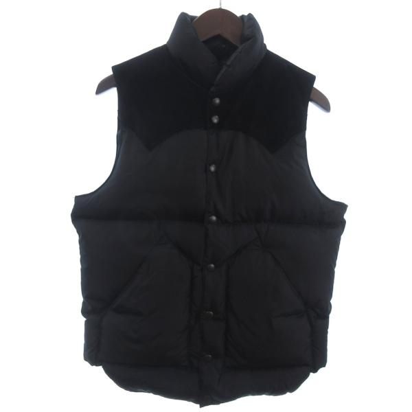 ロッキー マウンテン フェザーベッド Rocky Mountain FeatherBed ダウンベスト クリスティベスト ナイロン スエード 黒 ブラック 36 【ブランド】ロッキー マウンテン フェザーベッド Rocky Mountain...