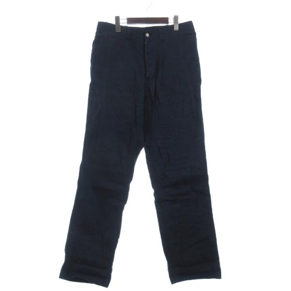 ササフラス SASSAFRAS SPRAYER PANTS スプレイヤーパンツ ボタンフライ 無地 コットン 紺 ネイビー M メンズ【ブランド】ササフラス SASSAFRAS【表記サイズ】M【実寸サイズ】ウエスト：82cm　もも幅：32c...