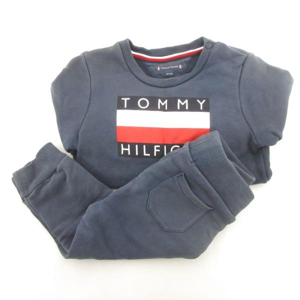 トミーヒルフィガー TOMMY HILFIGER セットアップ トレーナー スウェット 裏毛 パンツ 紺 ネイビー 74 6-9M キッズ【ブランド】トミーヒルフィガー TOMMY HILFIGER【表記サイズ】74 6-9M【実寸サイズ】...