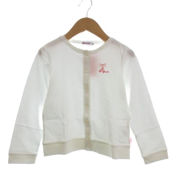 未使用品 ミキハウス mikihouse タグ付き カーディガン 長袖 刺繍 白 ホワイト 120 キッズ【ブランド】ミキハウス mikihouse【表記サイズ】120【実寸サイズ】肩幅：27.5cm　身幅：34.5cm　着丈：38cm　袖...
