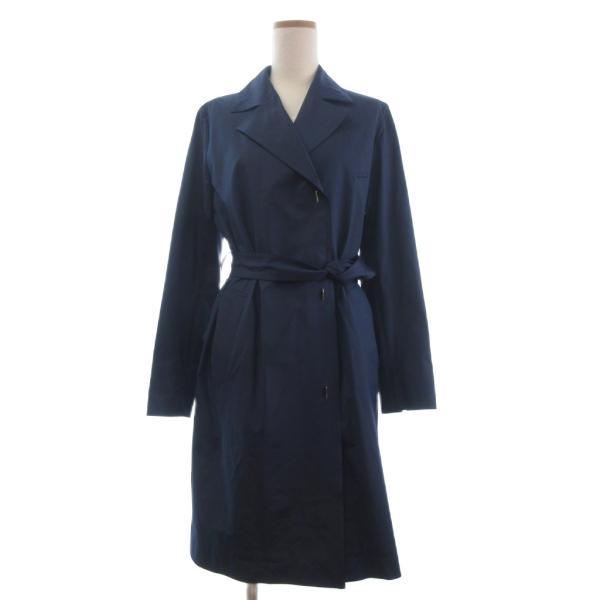 未使用品 コムサ COMME CA タグ付き トレンチコート ロング丈 長袖 15-27MZ02-B 紺 ネイビー 9 ■FF レディース【ブランド】コムサ COMME CA【表記サイズ】9【実寸サイズ】肩幅：42.5cm　身幅：52cm　...