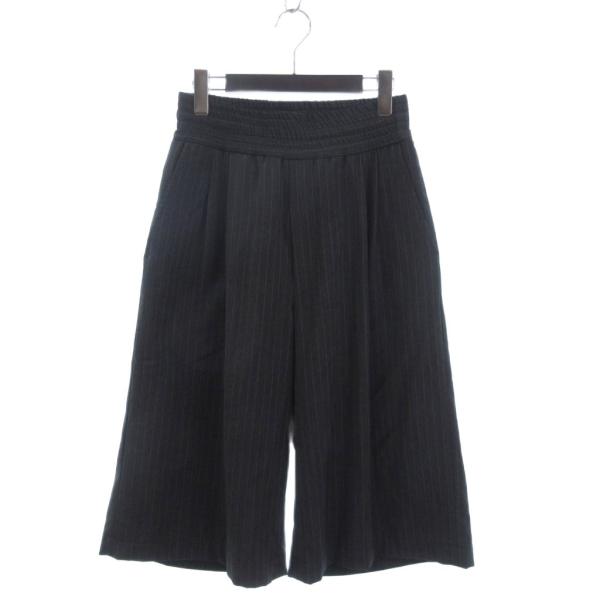 レインメーカー Rainmaker 美品 GAUCHO PANTS ガウチョパンツ ピンストライプ RM181-045 グレー 1 メンズ【表記サイズ】1【実寸サイズ】ウエスト：67〜72cm　もも幅：33.5cm　裾幅：34cm　股上：3...