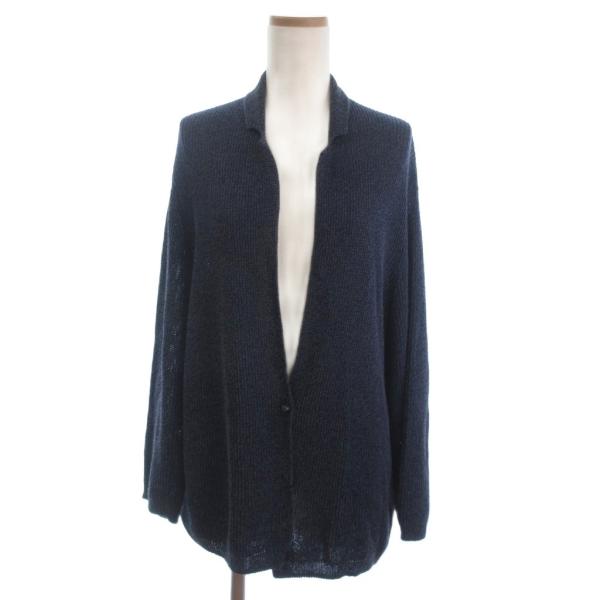 ニューヨーカー NEWYORKER カーディガン ニット リネン 長袖 54-71-2631 紺 ネイビー 15 レディース【ブランド】ニューヨーカー NEWYORKER【表記サイズ】紺【実寸サイズ】肩幅：52cm　身幅：69cm　袖丈：5...