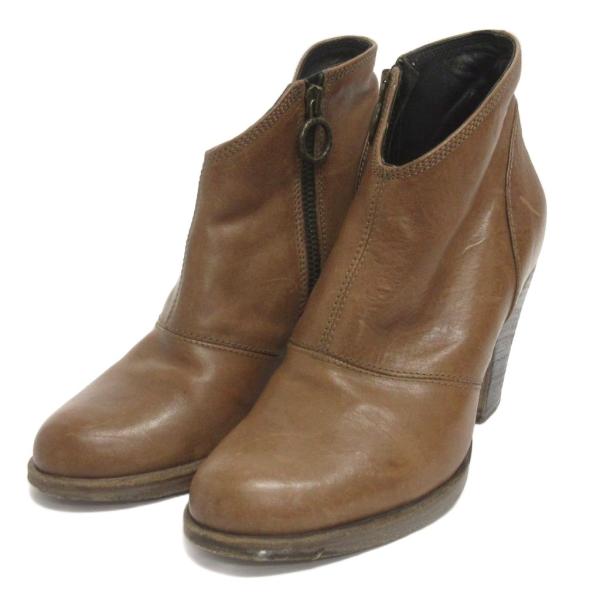 フィオレンティーニベーカー FIORENTINI+BAKER ブーティ サイドジップ ヒール レザー 茶 ブラウン 37 ■TC レディース【ブランド】フィオレンティーニベーカー FIORENTINI+BAKER【表記サイズ】37（23.5...
