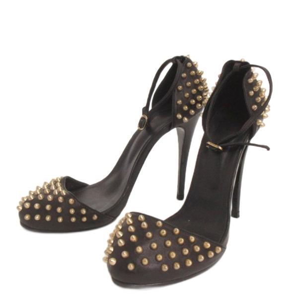 トーマスワイルド THOMAS WYLDE パンプス スタッズ ピンヒール 黒 ブラック 9 26cm位 靴 ■TC レディース【ブランド】トーマスワイルド THOMAS WYLDE【表記サイズ】9・26cm位【実寸サイズ】ヒールの高さ：1...