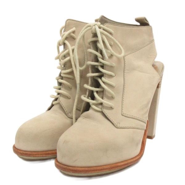 アレキサンダーワン ALEXANDER WANG ヒールブーツ レースアップ ラウンドトゥ ベージュ 37 23.5cm相当 ■TC レディース【ブランド】アレキサンダーワン ALEXANDER WANG【表記サイズ】37 23.5cm相当...