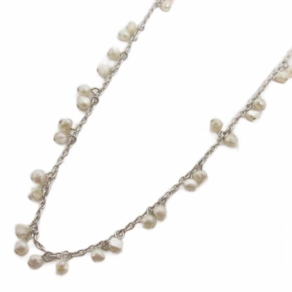 アンクライン ANNE KLEIN 淡水パール ネックレス シルバーカラー アクセサリー ■OOM レディース【ブランド】アンクライン ANNE KLEIN【実寸サイズ】チェーンの長さ：43cm　トップの大きさ：最大0.5cm　　【色】シル...