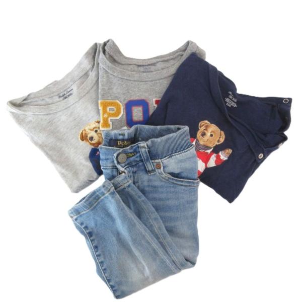 ラルフローレン RALPH LAUREN 4点セット まとめ Tシャツ 半袖 カットソー デニムパンツ ジーンズ 12M-18M マルチカラー /ML キッズ キッズ【ブランド】ラルフローレン RALPH LAUREN【表記サイズ】12M-...