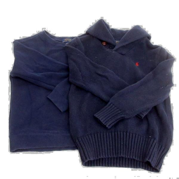 ポロ ラルフローレン POLO RALPH LAUREN 2点 セット セーター スウェット 長袖 紺 ネイビー 6 7 キッズ【ブランド】ポロ ラルフローレン POLO RALPH LAUREN【表記サイズ】セーター7スウェット 6【実寸...