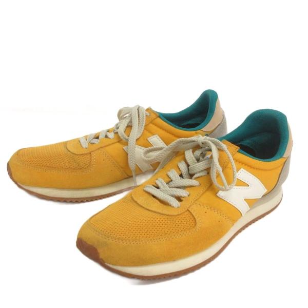 ニューバランス NEW BALANCE U220DD2 スニーカー ローカット ロゴ 黄 イエロー US7.5 25.5cm 靴 ■GY35 メンズ【ブランド】ニューバランス NEW BALANCE【表記サイズ】US7.5・25.5cm【実...