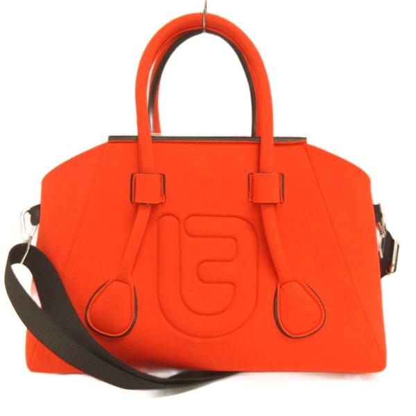 未使用品 LA FILLE DES FLEURS Aldi Ve Tekno Fabric Vibes Arancio ショルダー トートバッグ オレンジ レディース【実寸サイズ】持ち手の長さ：32cm　ヨコ：36cm　タテ：26cm　マチ...
