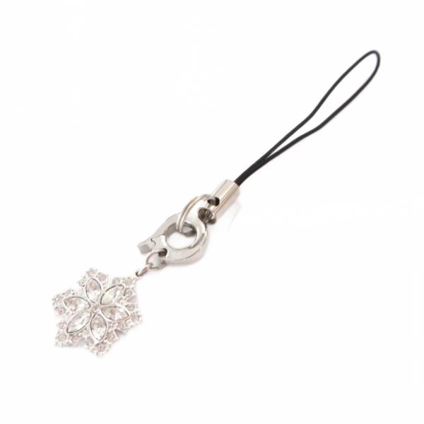 スワロフスキー SWAROVSKI キーホルダー シルバーカラー 花モチーフ ラインストーン装飾 /TQ ■OOM レディース【ブランド】スワロフスキー SWAROVSKI【実寸サイズ】トップ部分　タテ・ヨコ 1.2cm　【色】シルバー【状...