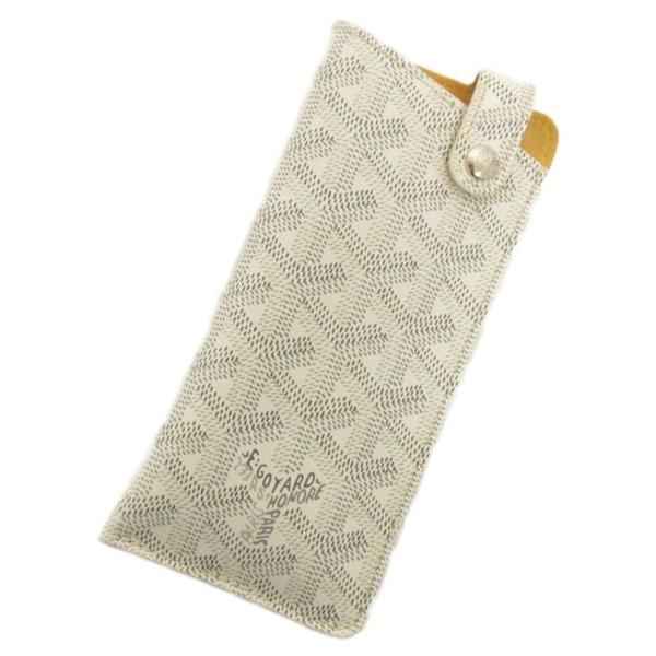 ゴヤール GOYARD モンマルトルPM メガネケース アイウェアケース 総柄 白 ホワイト 【ブランド】ゴヤール GOYARD【表記サイズ】※実寸サイズをご確認ください【実寸サイズ】タテ 16cm　ヨコ 7cm　【素材】スエード カーフス...