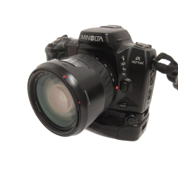 ミノルタ MINOLTA 35mm フィルム 一眼レフ カメラ a707si ストロボ付き PROGRAM 3500XI 黒 ブラック ジャンク その他【表記サイズ】サイズ表記なし（実寸サイズをご参考ください。）【実寸サイズ】タテ約13.5...