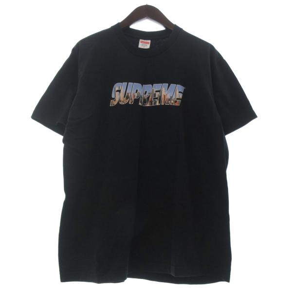 シュプリーム SUPREME Gotham Tee Tシャツ カットソー 半袖 ロゴ プリント コットン 黒 ブラック M メンズ【ブランド】シュプリーム SUPREME【表記サイズ】M【実寸サイズ】肩幅：51cm　身幅：55.5cm　着丈...