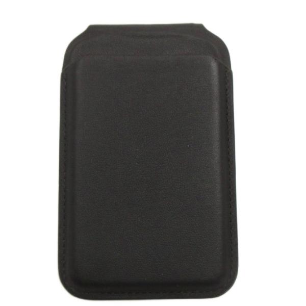 SATECHI MAGSAFE 定期入れ ウォレット スタンド 黒 ブラック ■GY99 メンズ レディース【表記サイズ】-【実寸サイズ】タテ 6.5ｃｍ　ヨコ 10.5ｃｍ　【素材】-【色】黒【仕様】カード入れ×2【状態】全体的に若干の小...