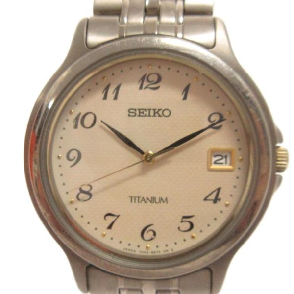 セイコー SEIKO 腕時計 クオーツ 3針 デイト アナログ 7N42-8A60 シルバーカラー ウォッチ ジャンク ■OOM メンズ【ブランド】セイコー SEIKO【表記サイズ】※実寸サイズをご参照ください【実寸サイズ】バンド幅：1.7...