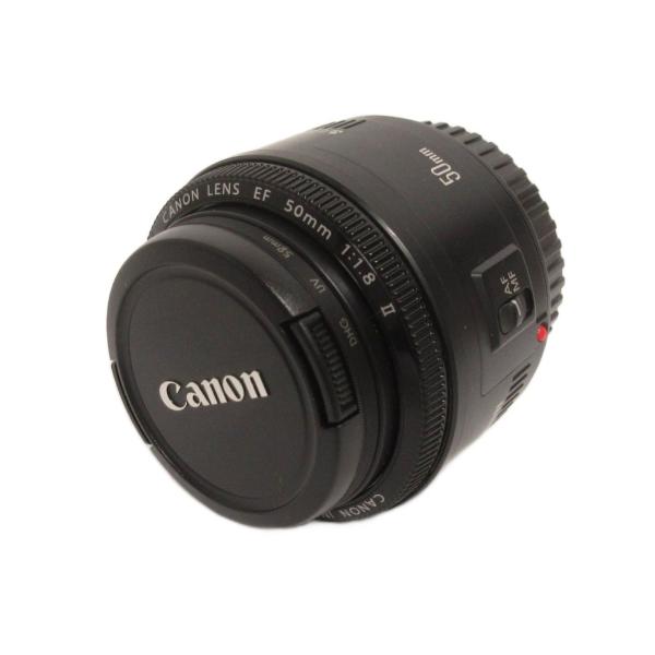 キヤノン CANON EF 50mm f/1.8II カメラ レンズ 黒 ブラック その他【表記サイズ】サイズ表記なし（実寸サイズをご参考ください。）【実寸サイズ】直径約6.5cm　ヨコ約7cm　【素材】-【色】黒 ブラック【仕様】-【状態...