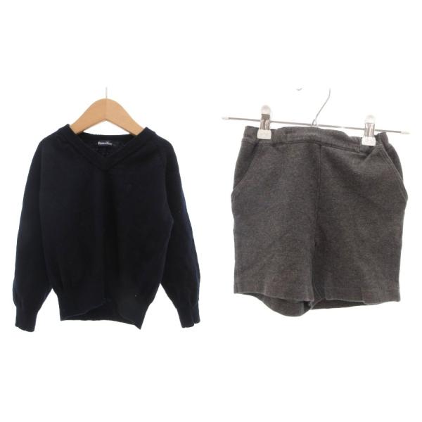 ファミリア Familiar ニット ショートパンツ 2点セット まとめ 100-110 紺 ネイビー グレー /OB キッズ【ブランド】ファミリア Familiar【表記サイズ】100-110【実寸サイズ】※セット販売のため実寸サイズは計...