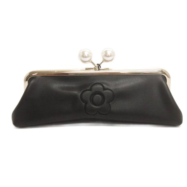 未使用品 マリークワント MARY QUANT タグ付き ペンケース ポーチ がま口 221-864382-010-0 黒 ブラック 小物 レディース【ブランド】マリークワント MARY QUANT【表記サイズ】※実寸サイズをご参照ください...