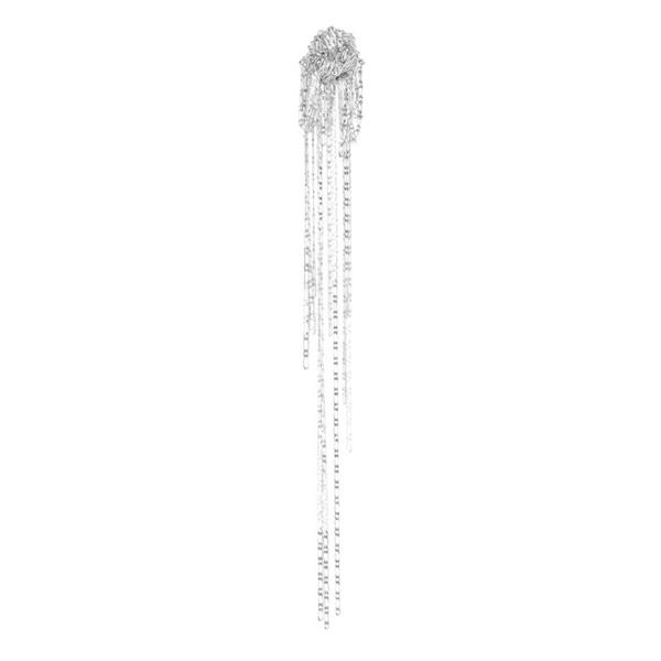 中古 未使用品 2021AW WE11DONE ウェルダン SILVER LONG TANGLED CHAIN BROOCH チェーンブローチ シルバー/● メンズ レディース 【ベクトル 古着】【ブランド】WE11DONE ウェルダン【表...