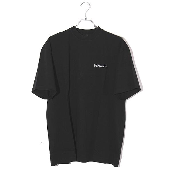 未使用品 M 未使用品 2025SS No Problemo ノープレブレモ MINI PROBLEMO SS TEE ミニ クラシックロゴ プリント 半袖Tシャツ M BLACK ブラック NP60009-03【表記サイズ】メンズ:M【実...