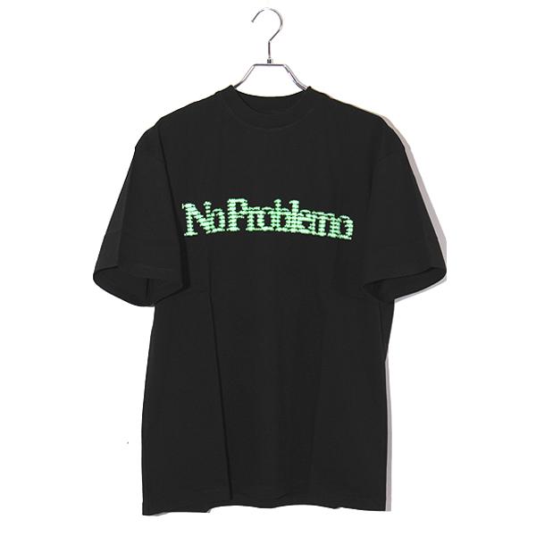 L 未使用品 2025SS No Problemo ノープレブレモ DIGI PROBLEMO SS TEE プリント 半袖Tシャツ BLACK ブラック NP60017-03 /■In2 メンズ【表記サイズ】メンズ:L【実寸サイズ】肩幅：...