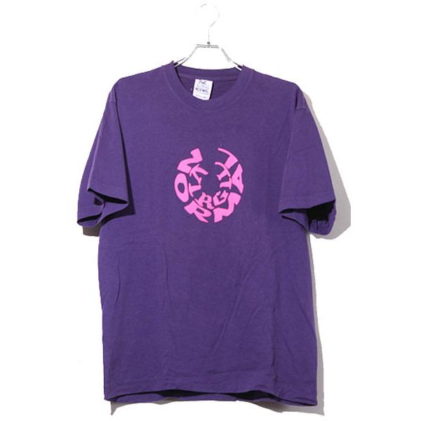 VIRGIL NORMAL ヴァージル ノーマル クルーネック 半袖 ロゴプリント カットソー Tシャツ M purple パープル /◆ メンズ【表記サイズ】メンズ:M【実寸サイズ】肩幅：49cm　身幅：51cm　着丈：69cm　袖丈：2...