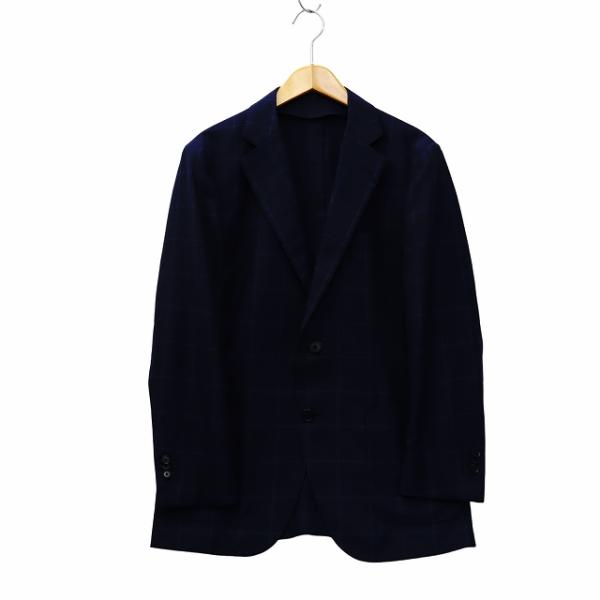 TOMORROWLAND × LORO PIANA  トゥモローランド ロロピアーナ ウィンドウペン チェック 総柄 テーラード ジャケット 48 NAVY ネイビー /◆ メンズ【ブランド】トゥモローランド TOMORROWLAND【表記...