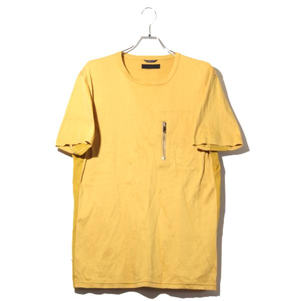 junhashimoto ジュンハシモト 接触冷感 CU21 ZIP POCKET T ジップ ポケット Tシャツ 4 YELLOW イエロー 1102210021 /◆ メンズ【ブランド】ジュンハシモト junhashimoto【表記サイ...