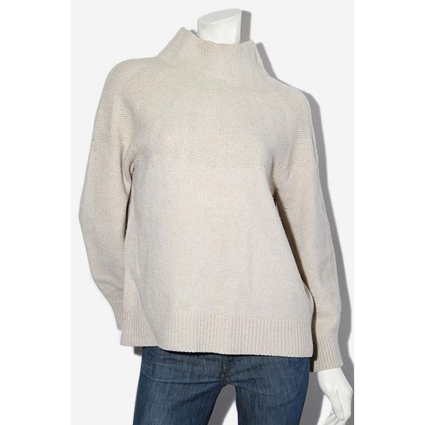 EMMACULATE エマキュレイト ボトルネック ニット セーター F NATURAL ナチュラル 2214K-54932 /◆☆ レディース【表記サイズ】レディース：表記なし【実寸サイズ】肩幅：ラグランスリーブcm　身幅：51cm　着丈...