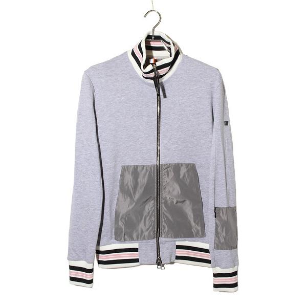 P.M.D.S. スタンドカラー スウェットジャケット M Grey グレー 06246181215 イタリア製 /◆☆ レディース【表記サイズ】レディース:M【実寸サイズ】肩幅：46cm　身幅：48cm　着丈：63cm　袖丈：63cm　　...