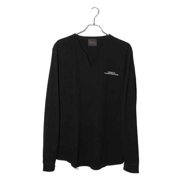 Taiga igari タイガイガリ WIUTL Thermal サーマル ロンT M BLACK ブラック TI055019 /● メンズ【表記サイズ】メンズ:M【実寸サイズ】肩幅：49cm　身幅：57cm　着丈：80cm　袖丈：65cm...