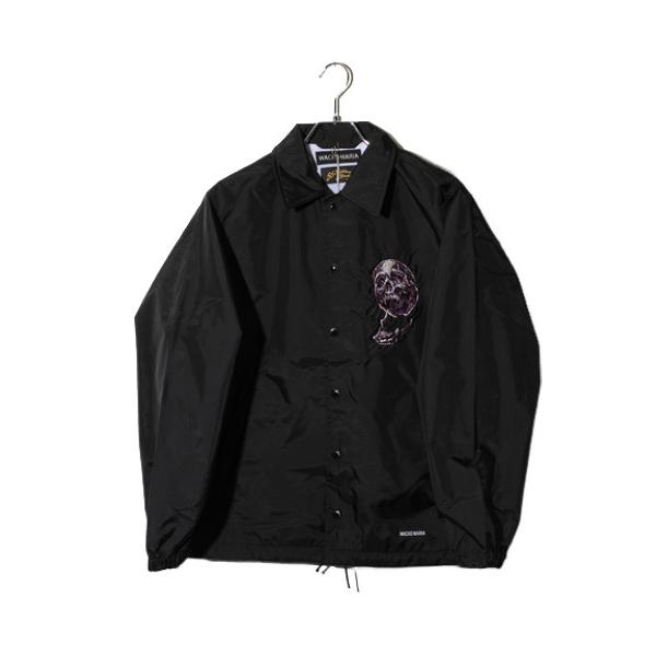 S 未使用品 WACKO MARIA ワコマリア 56 TATTOO STUDIO COACH JACKET 56タトゥースタジオ コーチジャケット BLACK ブラック 56TS-WM-BL11 /■In2 メンズ【ブランド】ワコマリア ...