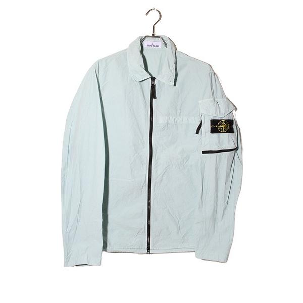 2022SS STONE ISLAND ストーンアイランド NASLAN LIGHT GARMENT DYE ナスランライトガーメントダイオーバーシャツ L  Sax サックス 761510502 /● メンズ【ブランド】ストーンアイランド...