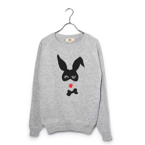 Rika リカ bunny Lightgray バニーガール クルーネック ニット セーター XS GRAY グレー /◆☆ レディース【ブランド】ドゥーズィエムクラス DEUXIEME CLASSE【表記サイズ】レディース：XS【実寸サイ...
