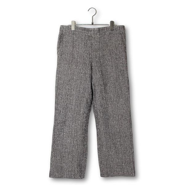 2023FW OVERCOAT オーバーコート STRAIGHT LEG TROUSER WITH ELASTIC WOOL HERRINGBONE パンツ ウールヘリンボーン 1 Grey グレー F23P015-DWTW /● メンズ【...