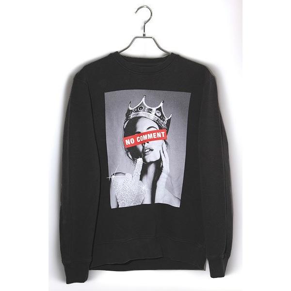 NO COMMENT PARIS JAPAN LIMITED ノーコメントパリ queen crown BLACK グラフィック プリント スウェット M BLACK ブラック /◆ メンズ【表記サイズ】UNISEX：US(S)EU(M)【...