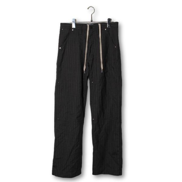 TANAKA WORK JEAN TROUSERS ワーク ジーンズ トラウザーパンツ 29/30 GREY STRIPE グレーストライプ ST-48-TTGR /● メンズ【表記サイズ】メンズ:29/30【実寸サイズ】ウエスト：84cm...