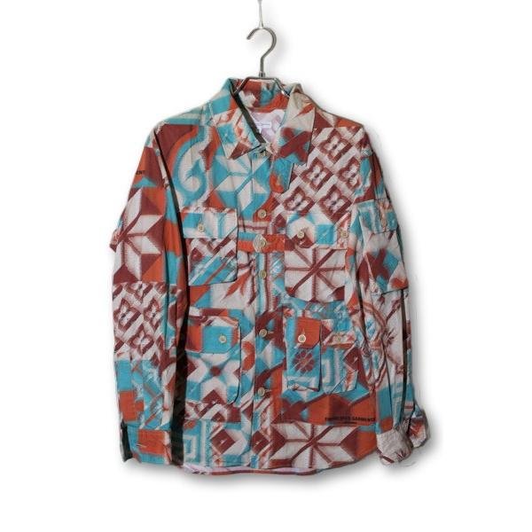 Engineered Garments エンジニアードガーメンツ Loiter Jacket Islamic tile Print ロイター シャツジャケット S Blue ブルー MP155 /● メンズ【ブランド】エンジニアードガーメン...